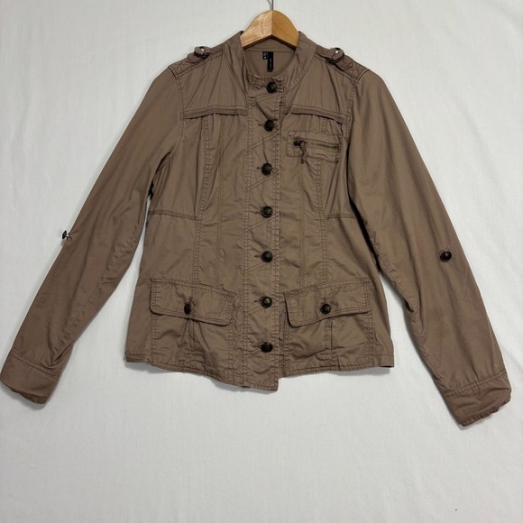 Maurices | Jackets & Coats | Maurice Utility Military Jacket Brownbeige ...
